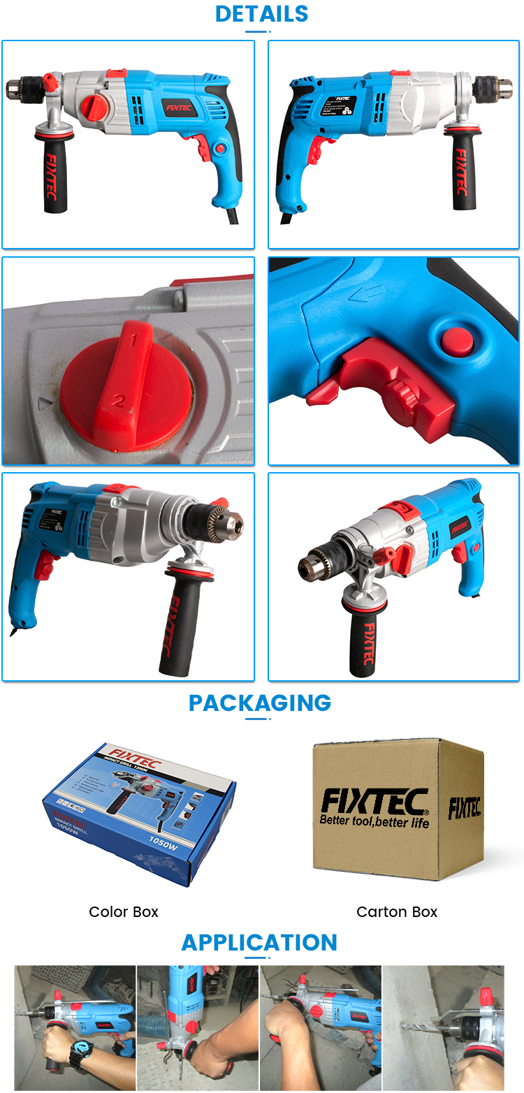 FIXTEC 1050W Heavy Duty Impact Drill