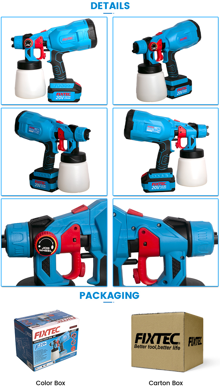 FIXTEC 20V Cordless Spray Gun